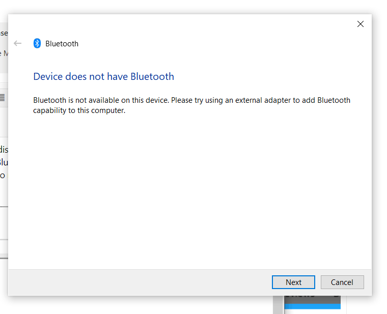 Bluetooth Capability Disappeared - Microsoft Q&A