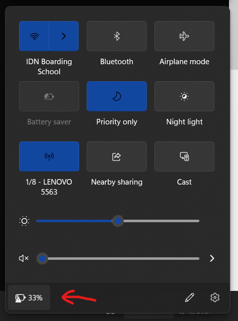 Exclamation mark on top of battery status - Microsoft Q&A