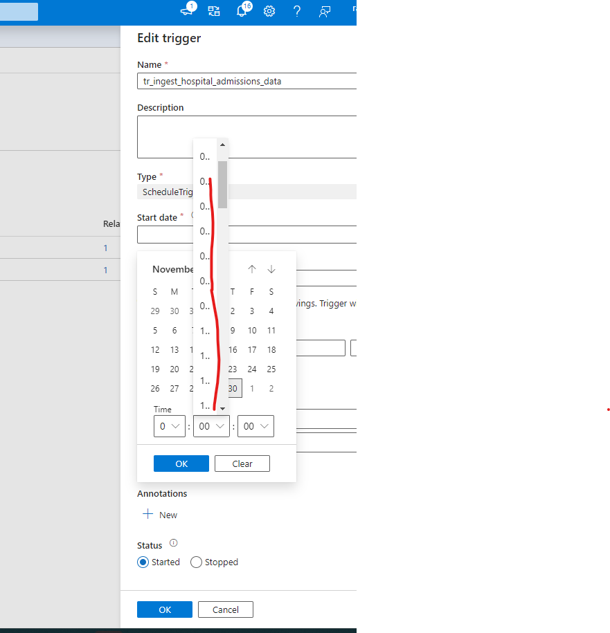 Issue with UI on ADF - schedule a trigger - Microsoft Q&A Issue with UI on ADF - schedule a trigger - Microsoft Q&A