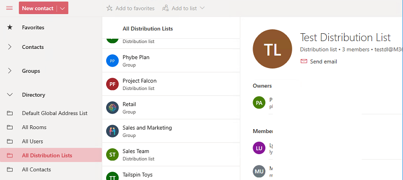 Members of a Distribution List - Microsoft Q&A