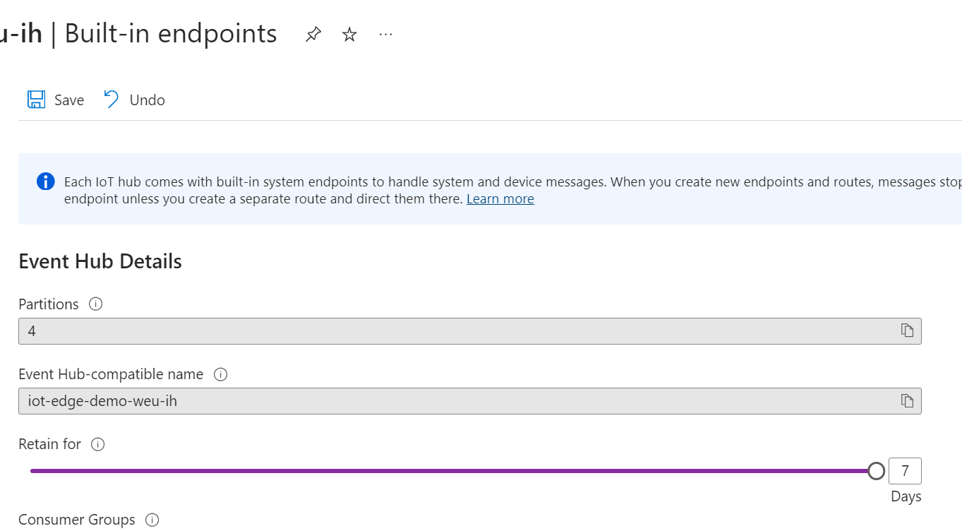 Downtime during recreation Service Bus and EventHub configured as Endpoints in Message Routing ...
