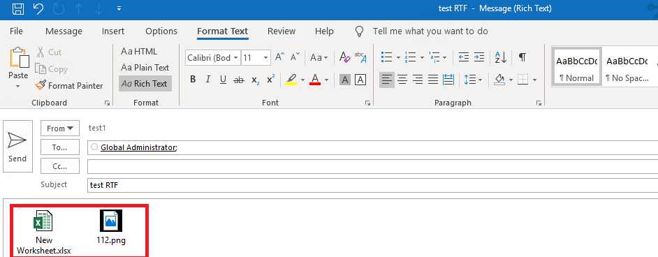 How To Insert Attachments In The Body Of Email Message In Outlook ...