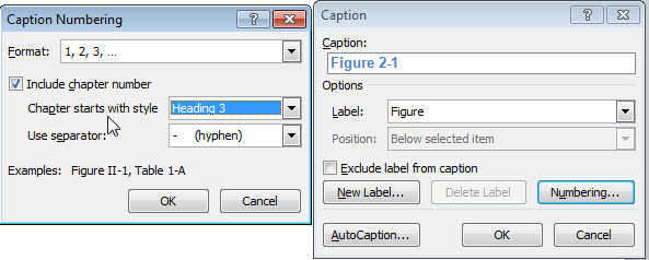 Figure caption numbers based on current section number for multiple ...
