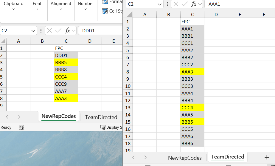 Conditional Formatting Between Multiple Worksheets Tabs Within The Same Excel File