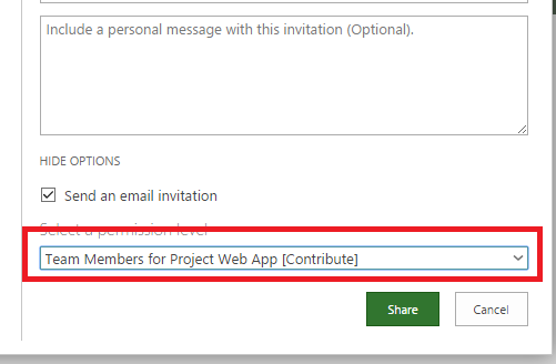 Project Web App(PWA) Detailed Project Plan permission issue - Microsoft Q&A