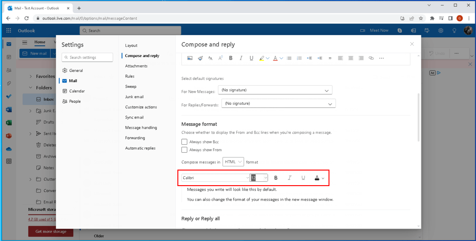 Outlook text too small when composing emails - Microsoft Q&A