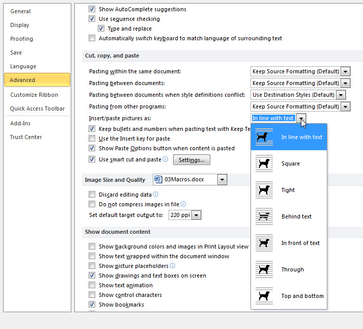 What's The Best Way to Move a Picture in Word 2010? - Microsoft Q&A