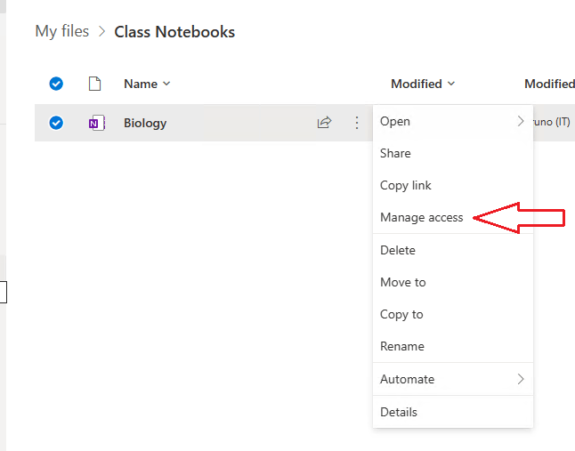 Class OneNote requesting permission from added student - Microsoft Q&A