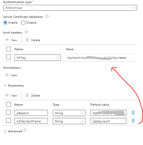 Linked Service Can't connect to parametrized KeyVault linked service - Microsoft Q&A