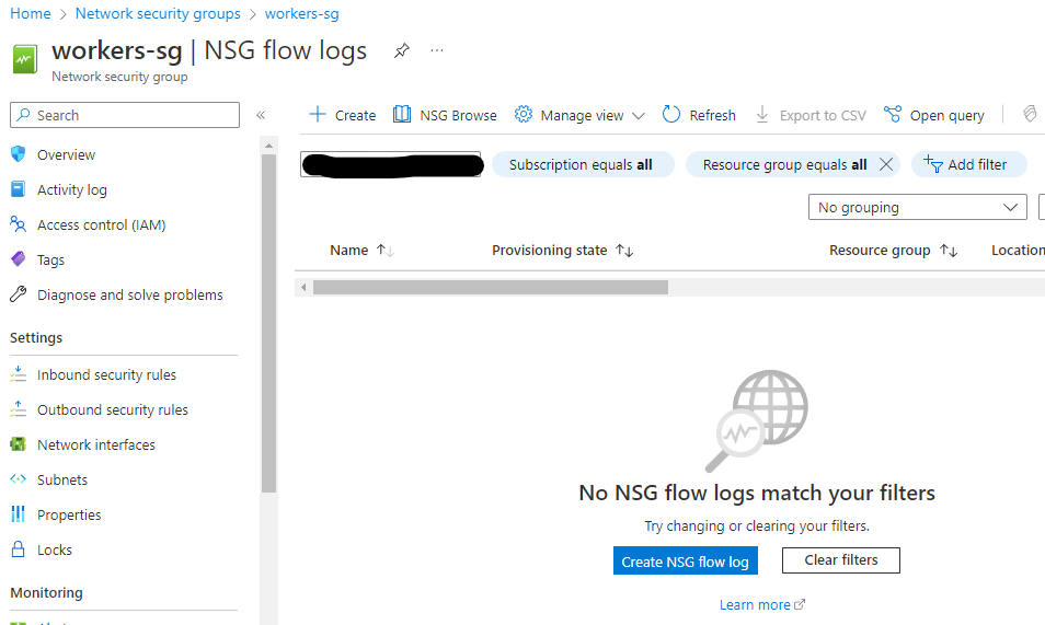 unable to enable NSG flow logs due to databricks deny - Microsoft Q&A