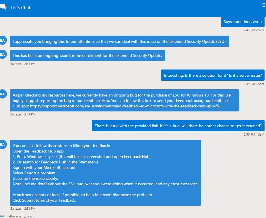 Windows 10 Extended Security Updates Not Installing - Microsoft Q&A