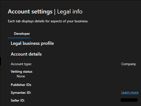 Change Account Type in Microsoft Patner Center - Microsoft Q&A