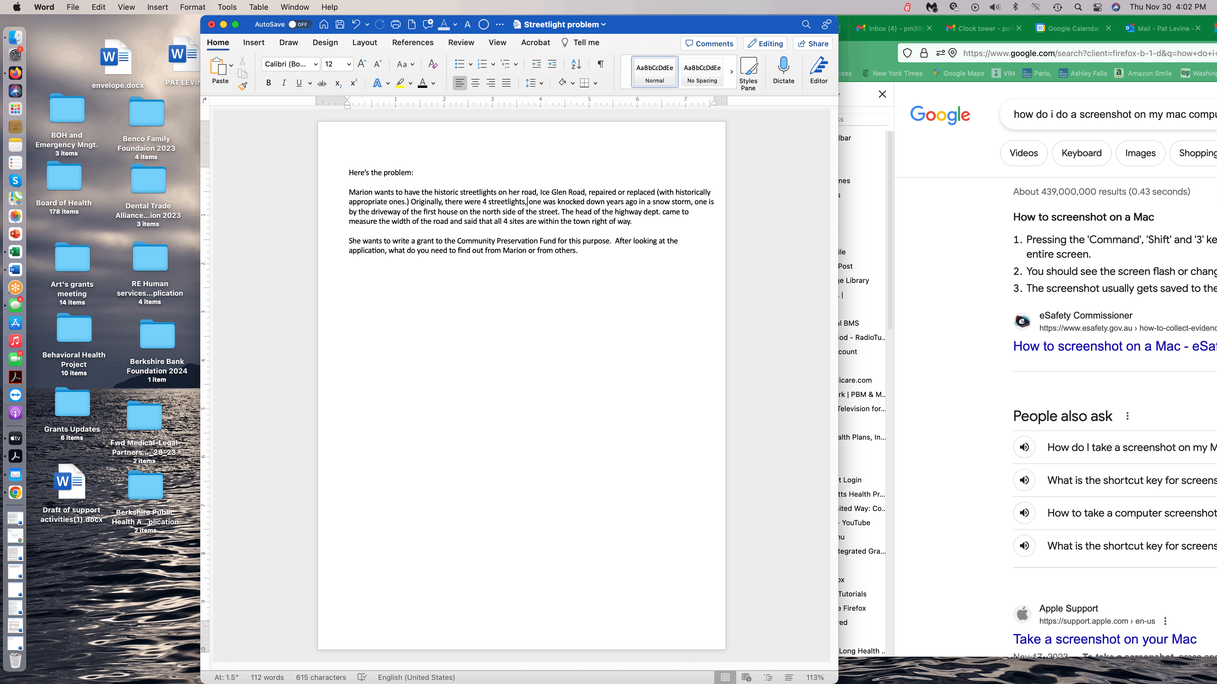 My Word document "floats" to the far left of my screen (often off the ...