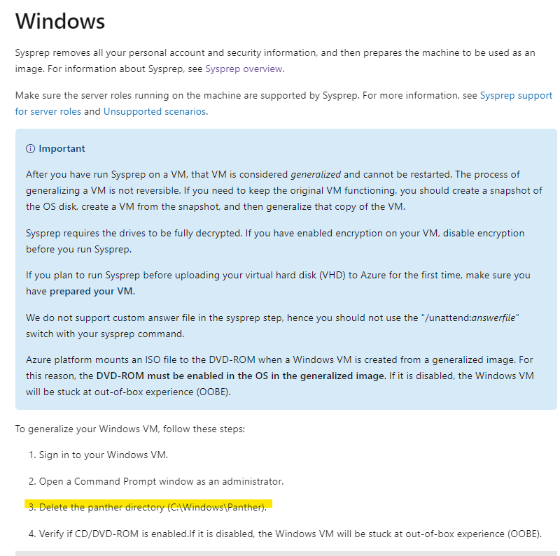Looklike Sysprep Issue Timeout While Creating The Vm After Out Of Customization Image For Avd