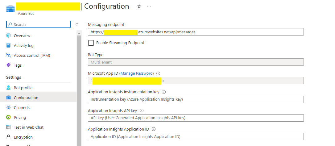 Unable To Connect App Service From Azure Bot Test In Web Chat Microsoft Qanda 