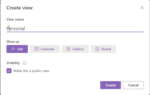As the admin, how can I create a personal view for others Employee by ...