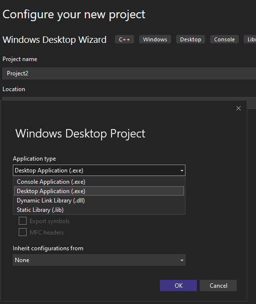 I have a problem with desktop templates for c++ - Microsoft Q&A