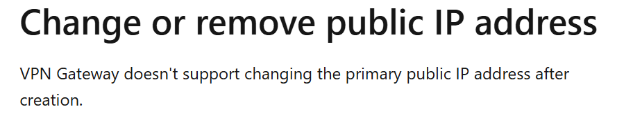 How to upgrade to Standard SKU Public IP address that is connected to a virtual network gateway ...