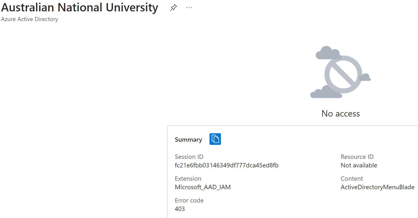 Azure AD give me 403 - Microsoft Q&A