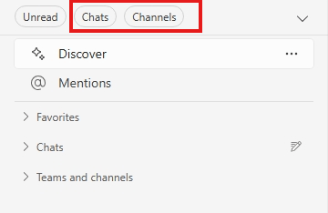 Teams - show teams and chat in the same place - Microsoft Q&A