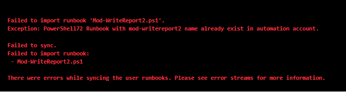 Azure Automation Source Control Doesn T Sync Runbooks Anymore Microsoft Qanda