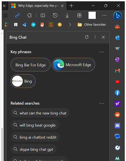 Why Edge, especially the process for Bing Chat Sidebar consumes High ...