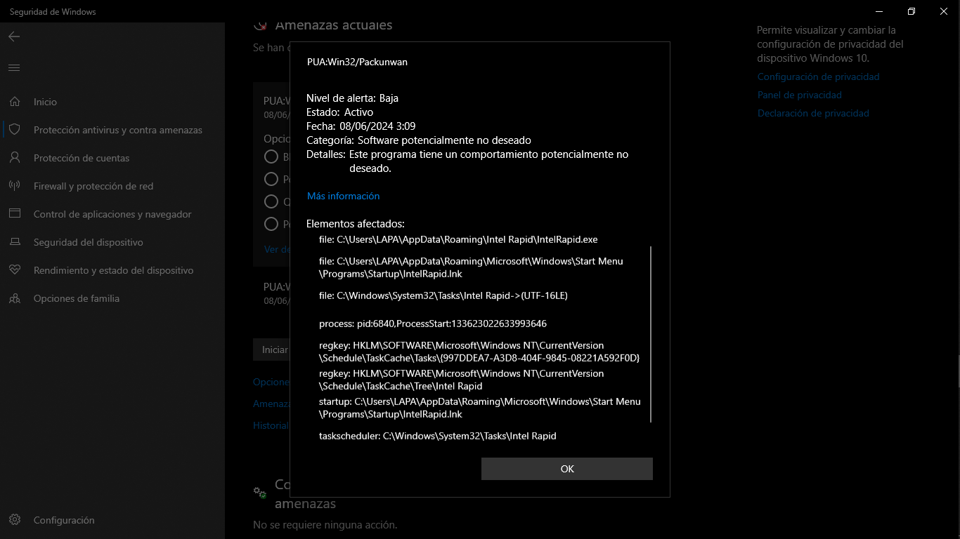COMO ELIMINAR EL VIRUS VIRUS PUA:WIN32/PACKUNWAN - Microsoft Q&A