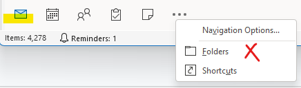 Outlook Looking Weird and Favourites Missing - Microsoft Q&A