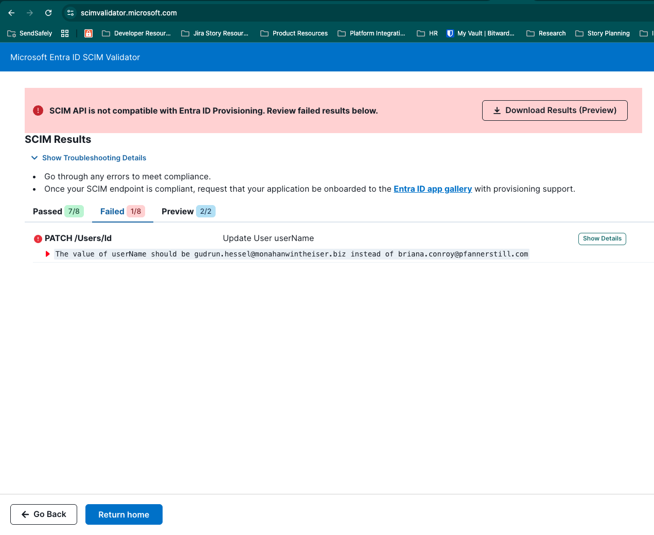SCIM Validator fails on userName update test — is userName required to ...