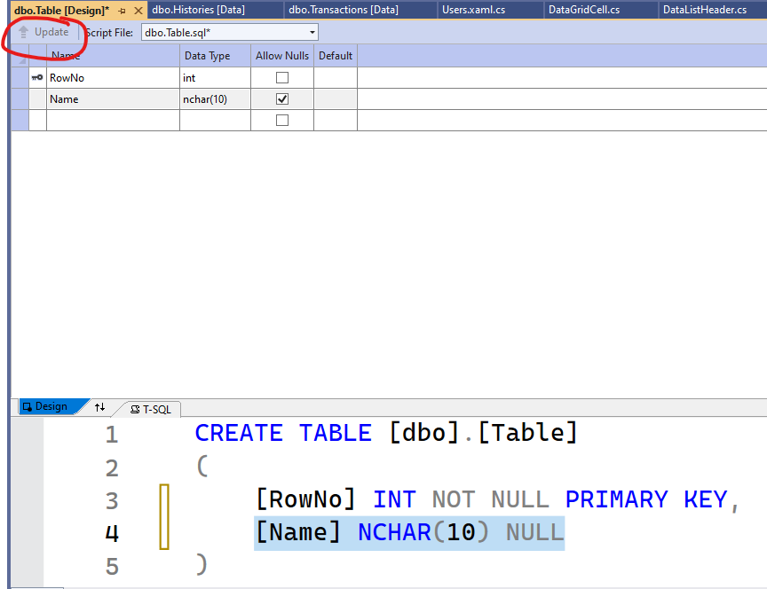 Issue With Create Update Table In Mssql With Db Ddladmin Permission Microsoft Qanda