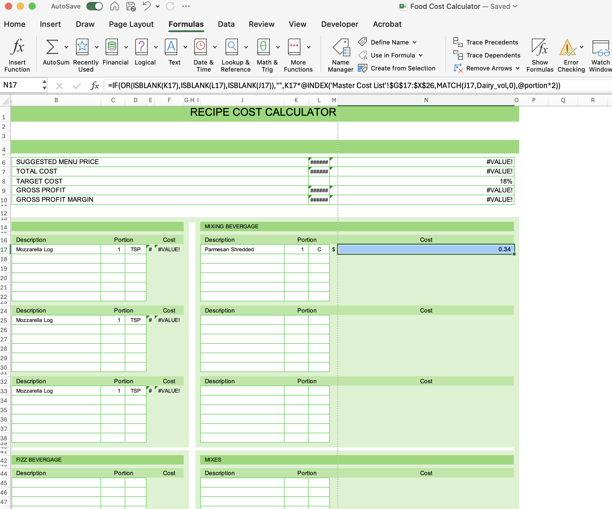 Formula is not calculating properly and I have tried fixing it multiple times. - Microsoft Q&A