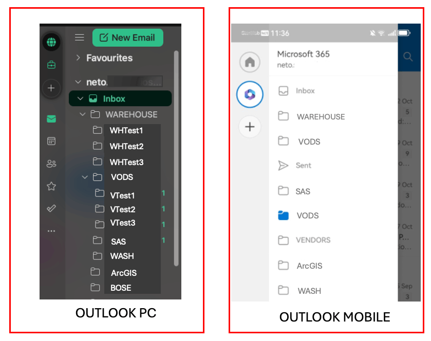 Outlook Mailbox Folder Structure and Badges - Microsoft Q&A
