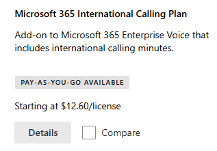 Trial Microsoft 365 International Calling Plan - Microsoft Q&A