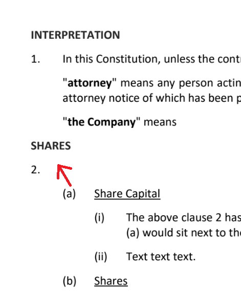 Outline numbering in word - Microsoft Q&A
