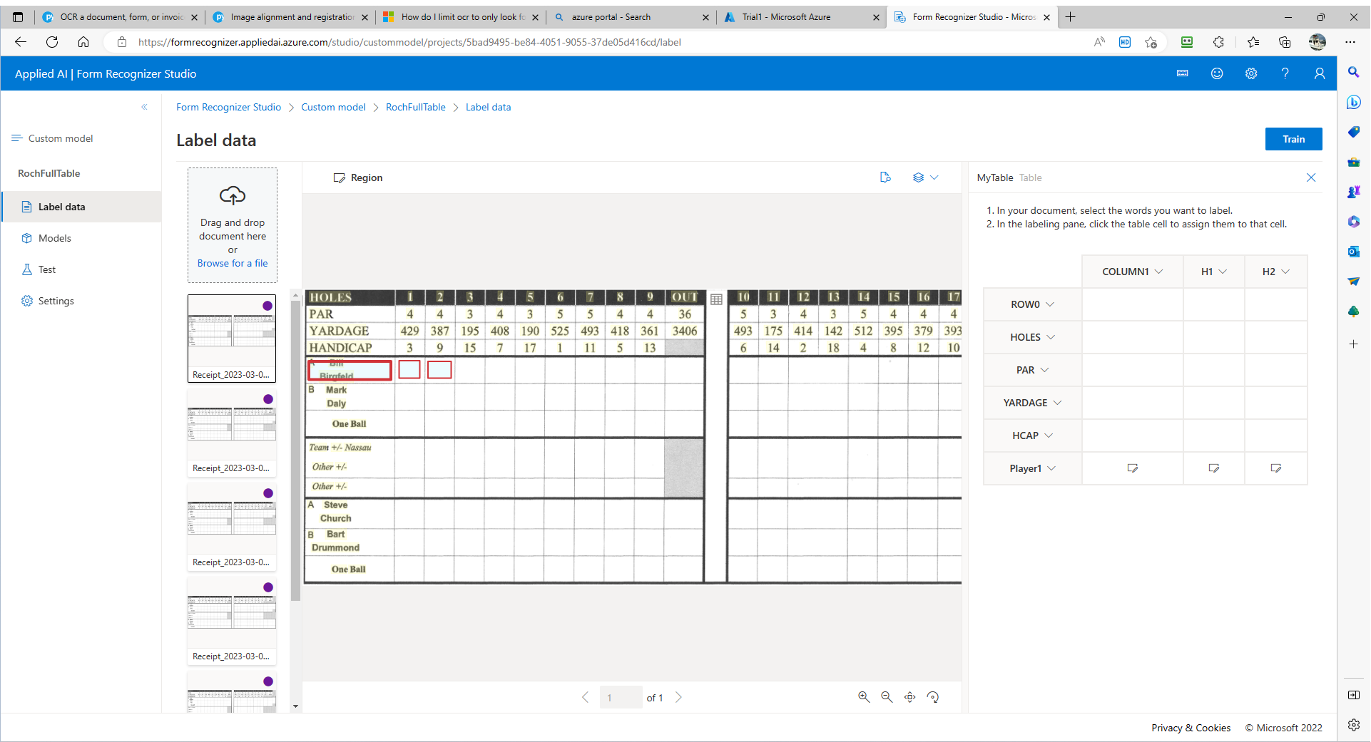 How do I limit ocr to only look for numbers in specified regions on a ...