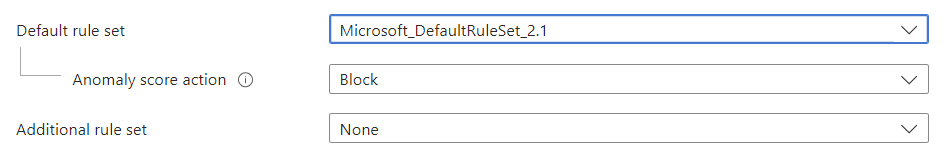 Create Front-door Premium WAF Policy using Rest API call fails for Microsoft_DefaultRuleSet_2.1 ...