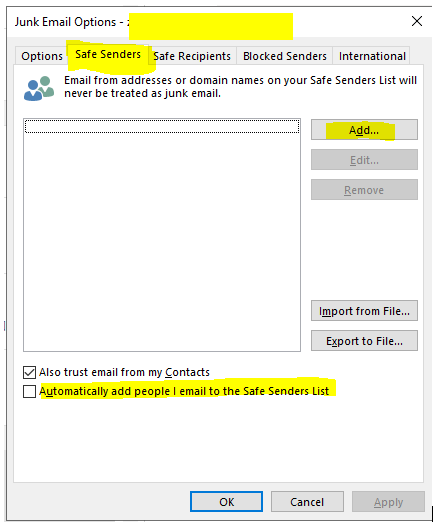 how to mark a sender as safe? - Microsoft Q&A