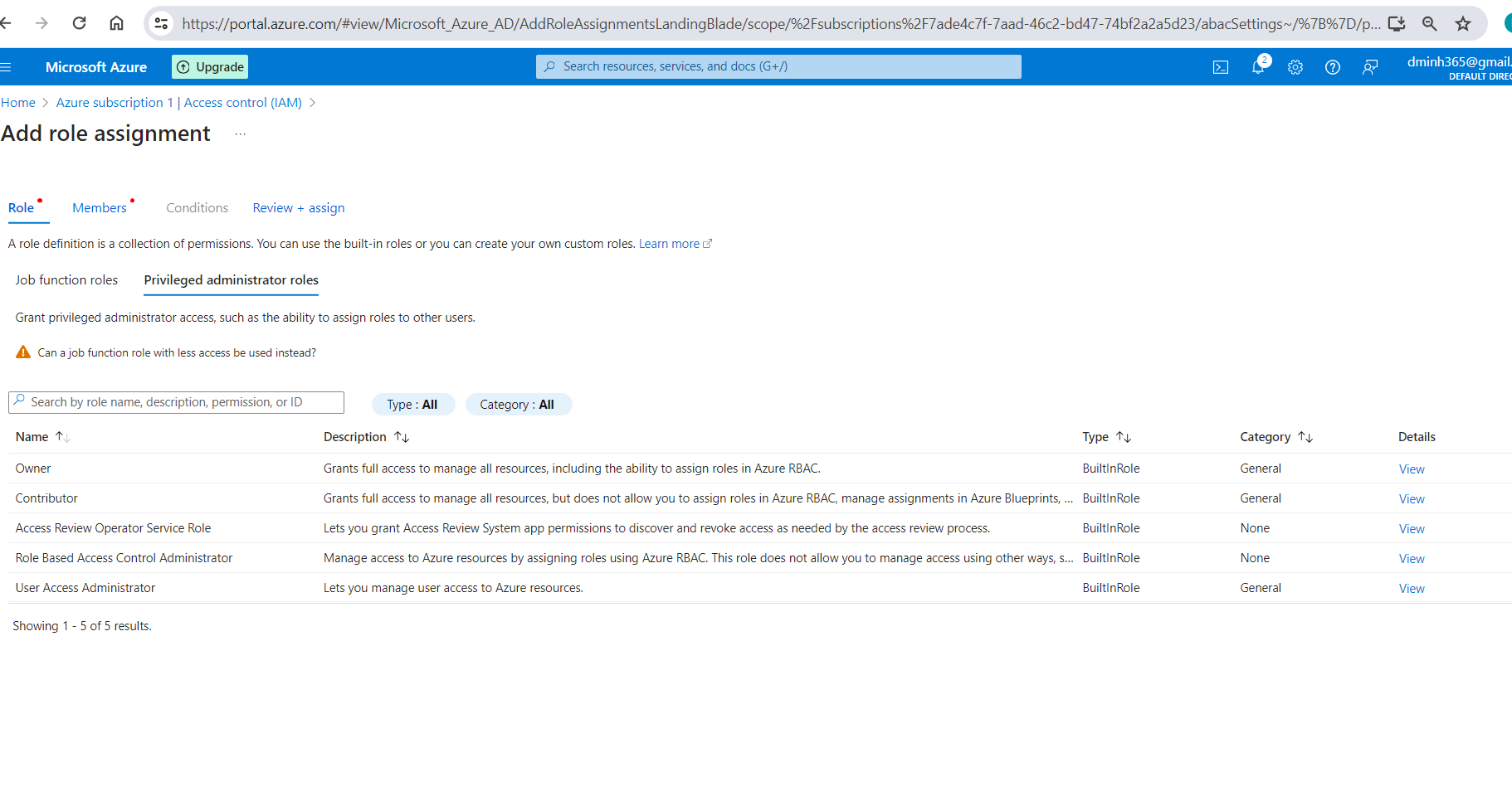 role permission error when created new VM - Microsoft Q&A