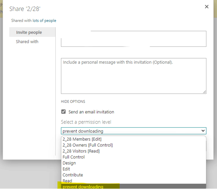 Remove Download option from SharePoint File Library - Microsoft Q&A