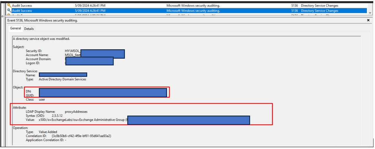 MSOL_ account applying account modification - Microsoft Q&A