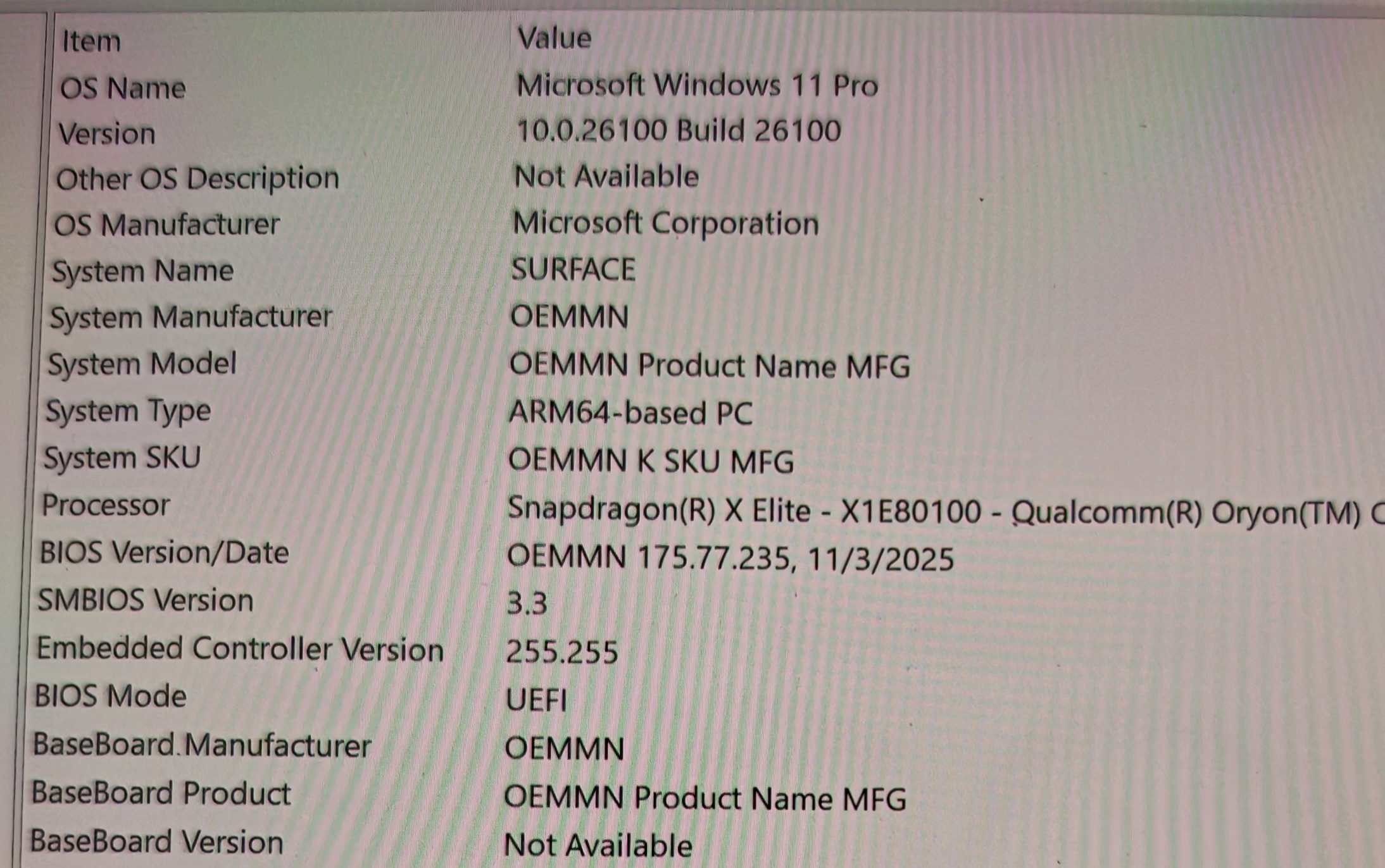 Need support to display information on surface - Microsoft Q&A