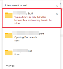 SharePoint bugs with move/copy directories and files - Microsoft Q&A