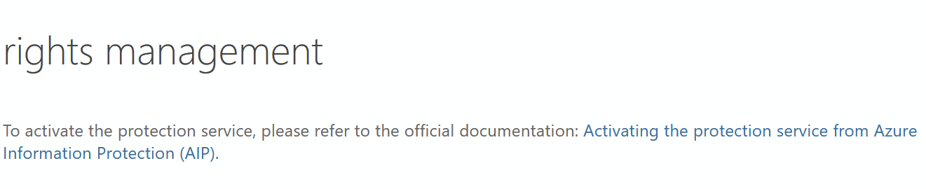 Cannot Turn On AIP Azure Information Protection In Tenant - Microsoft Q&A