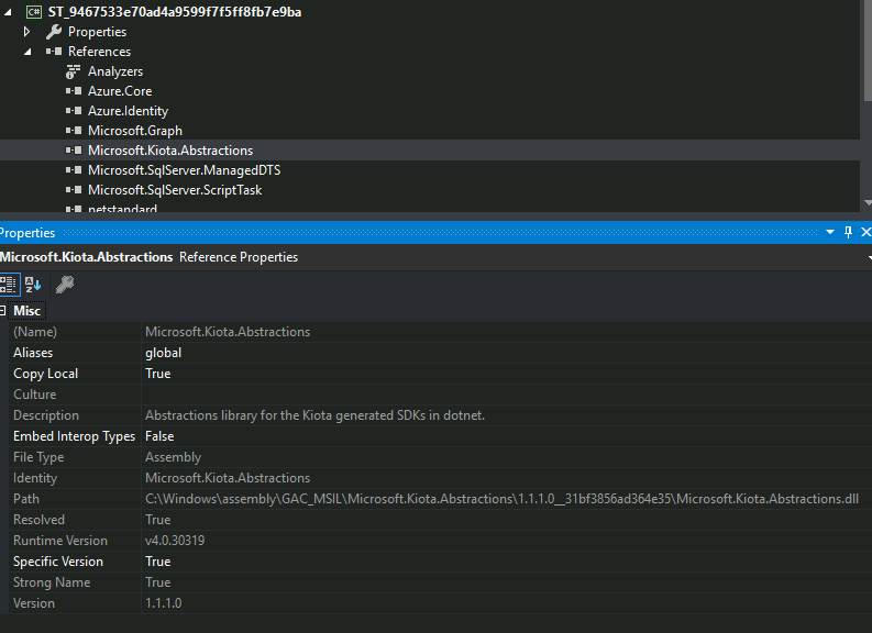 C# Runtime Error - Diamond dependency when using Microsoft.Graph.Core (Microsoft.Kiota ...