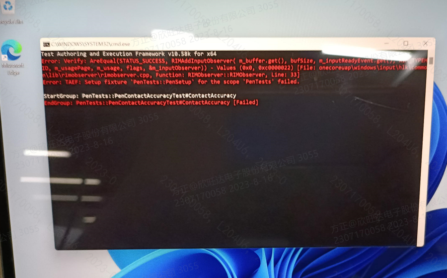 Surface touch pen HLK test fail - Microsoft Q&A