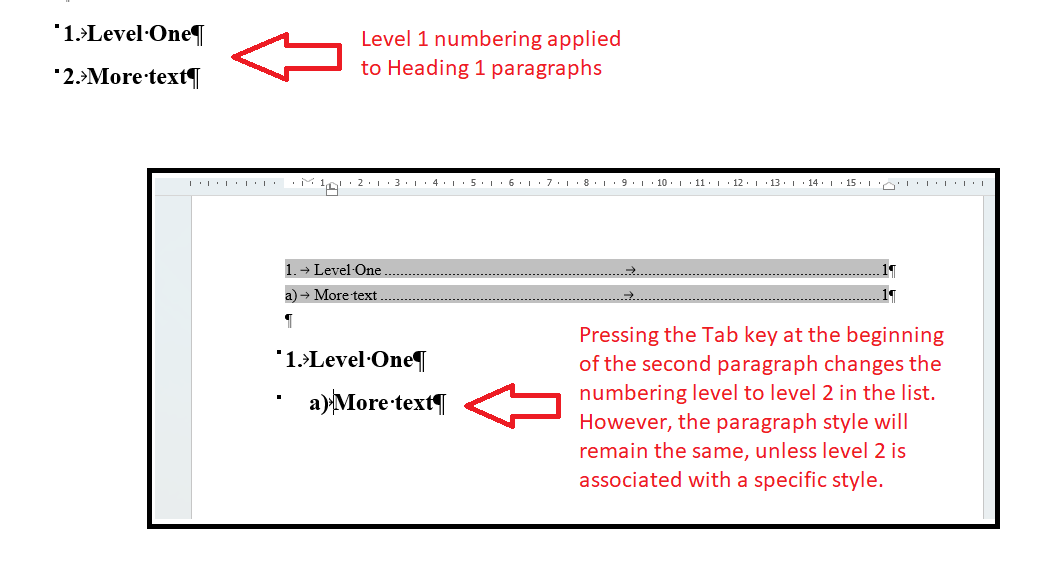 Table of Contents 2 level - Microsoft Q&A