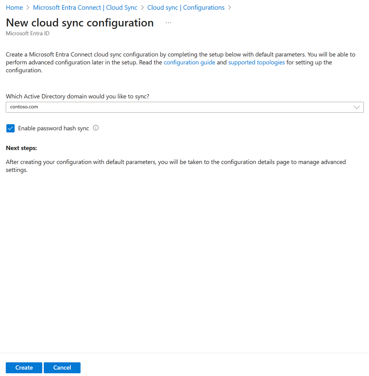 Azure Entra ID Cloud Sync - deleted configuration now unable to re-create, can't select agents ...