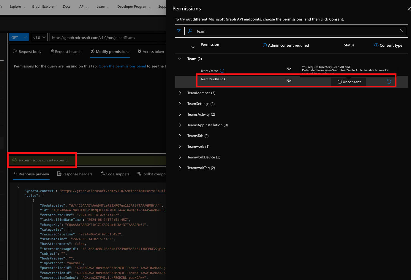 Get "403 Forbidden - No authorization information present on the request" when i try to get ...