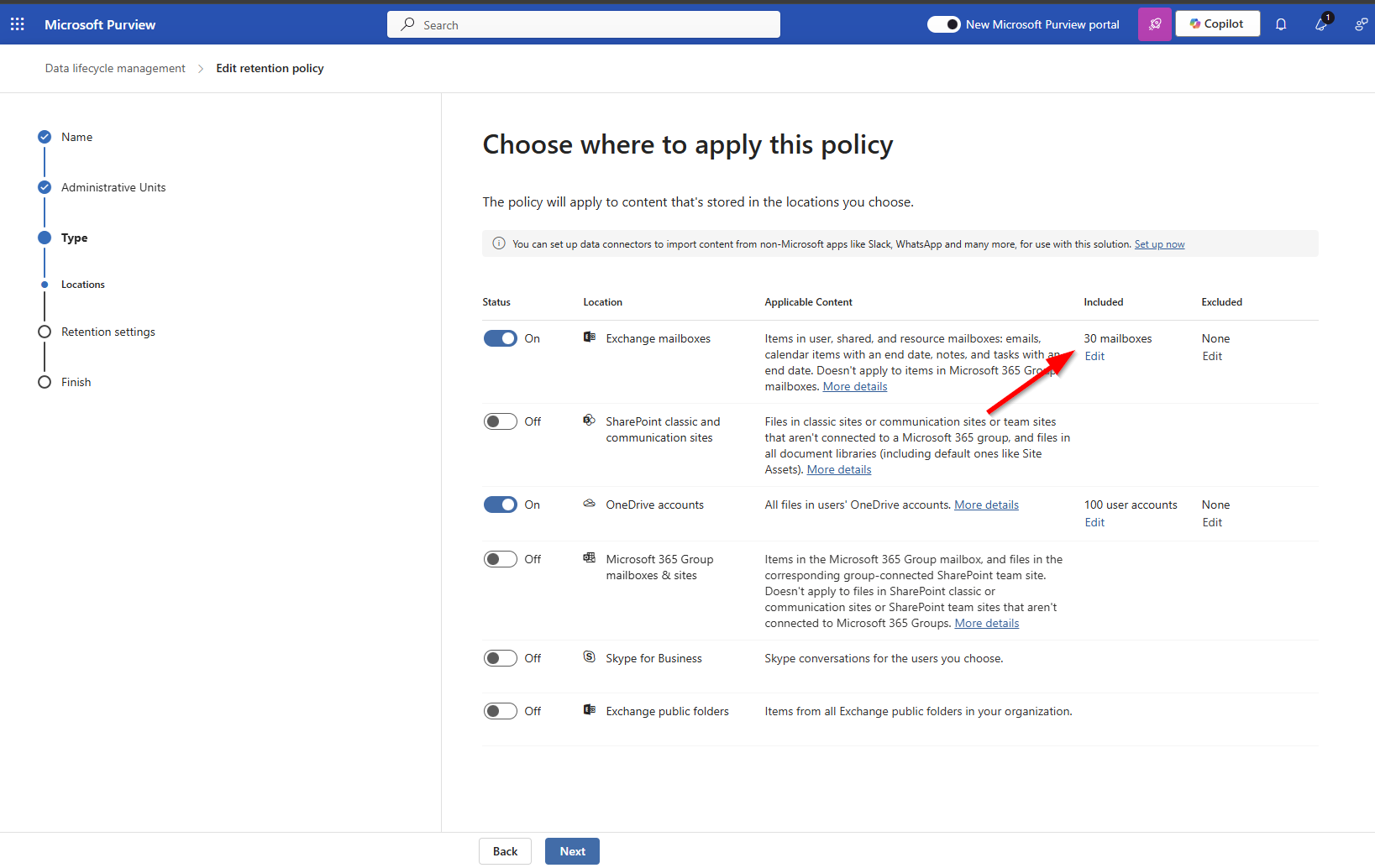 How to get the list of emails added to a retention policy in Purview? - Microsoft Q&A
