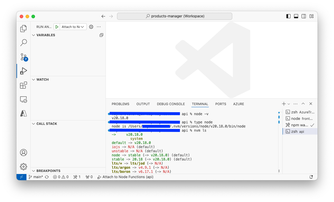 Azure Functions training does not respect user's setting of default Node.js version - Microsoft Q&A